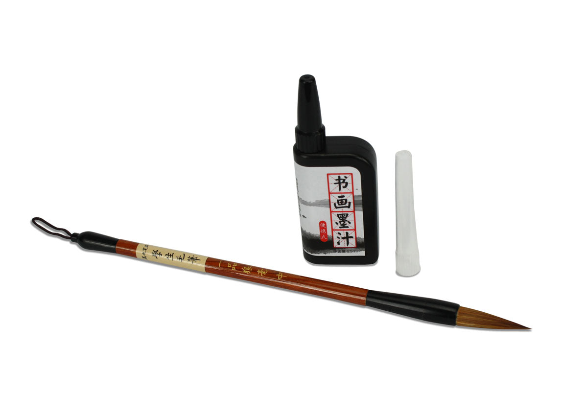 Calligraphy Brush Set with Ink for Japanese - Chinese Calligraphy. HAW ...